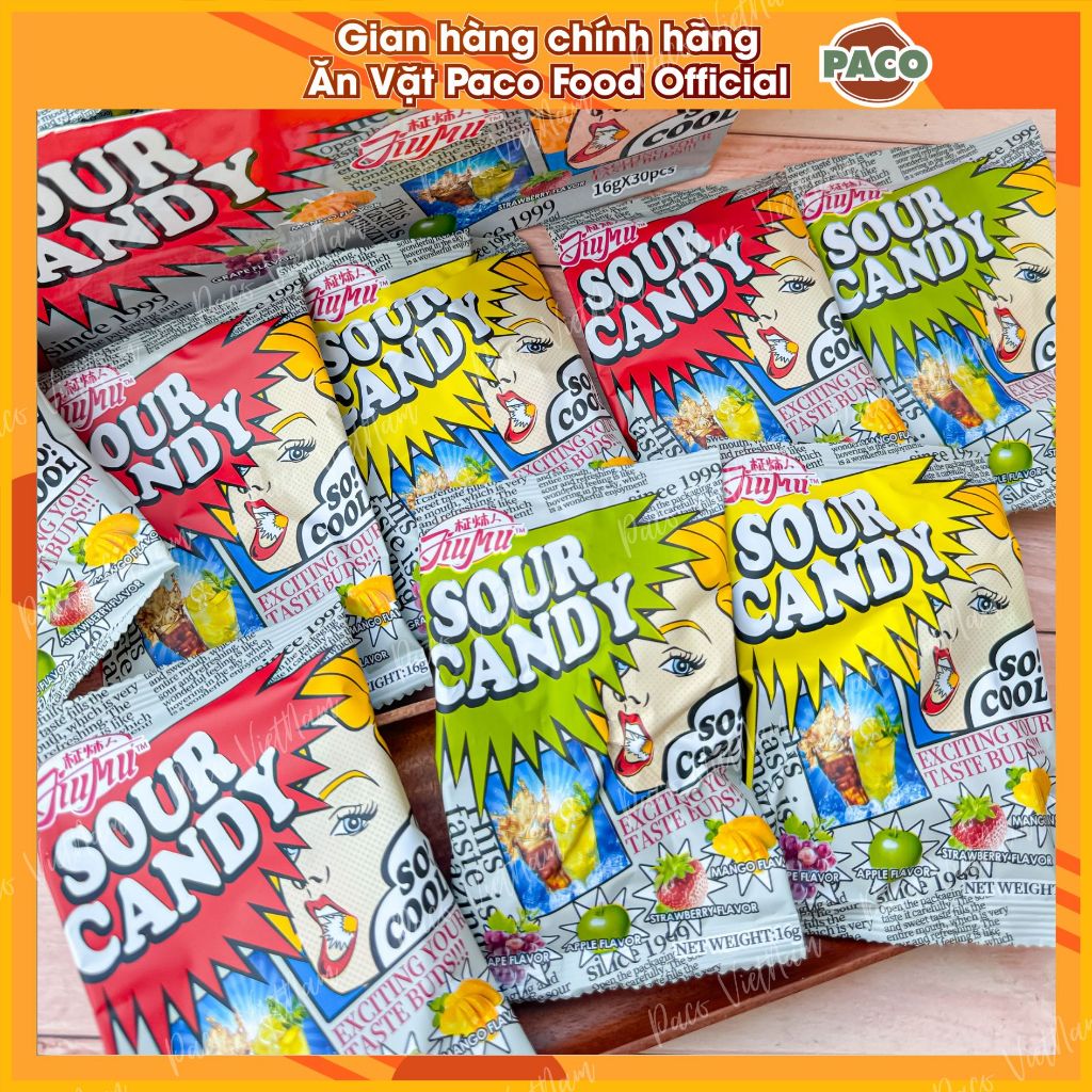 Sour candy Super sour candy Chinese Version Small Random Pack | Shopee ...