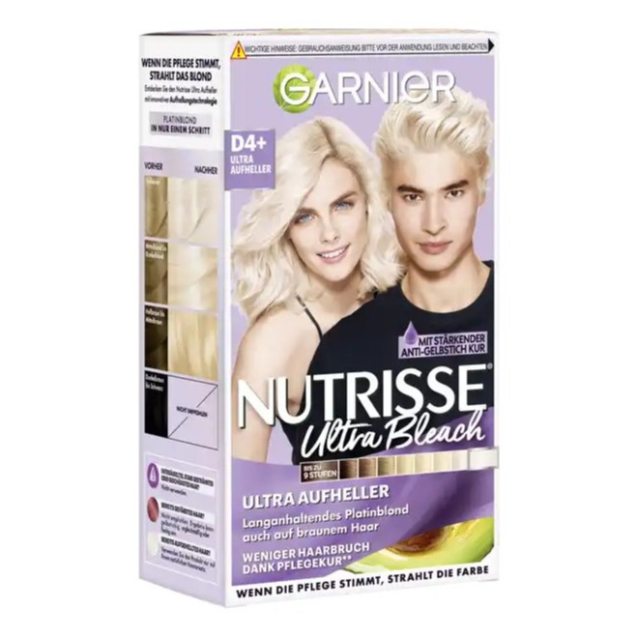 Garnier Nutrisse Ultra Bleach D4+ Hair Bleaching up to 9 levels of ...