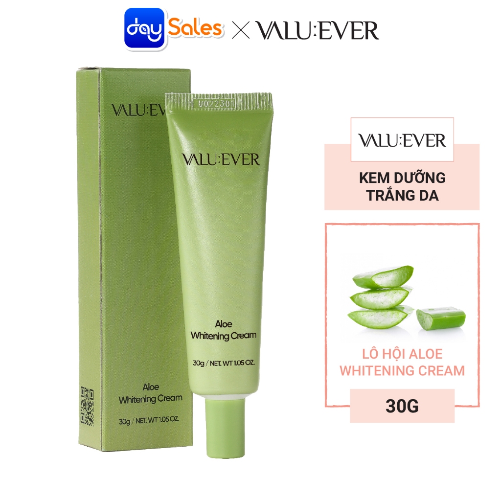 Valu:ever Aloe Whitening Cream (30g Tube) | Shopee Malaysia