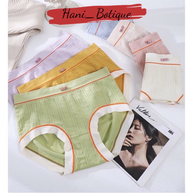 Women's Cotton Panties with Rubber Edge and Bow, Slim Fit, Super ...