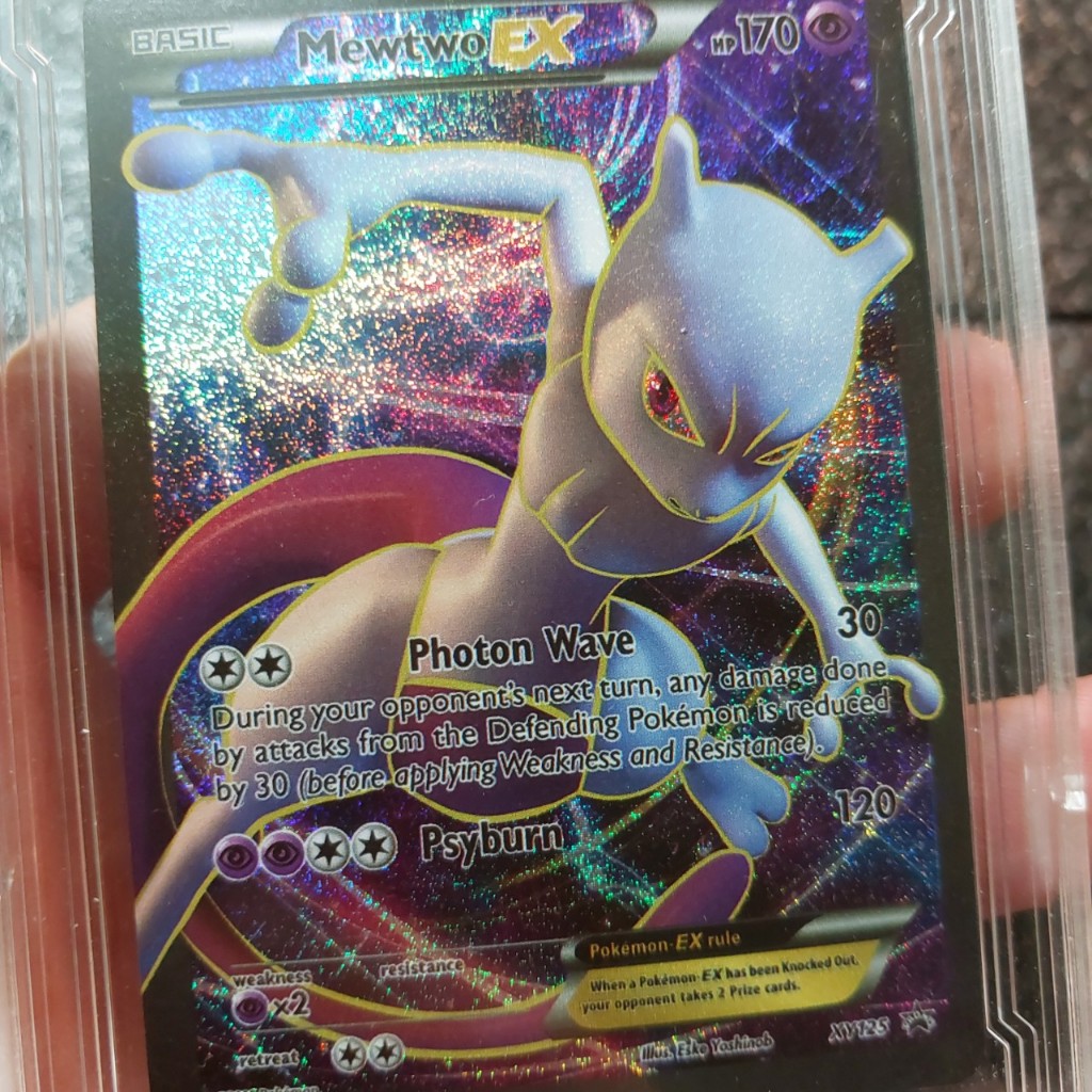 Pokemon Mewtwo EX XY125 Pokemon Promo Full Secret Foil 1459 d37 44 Card ...