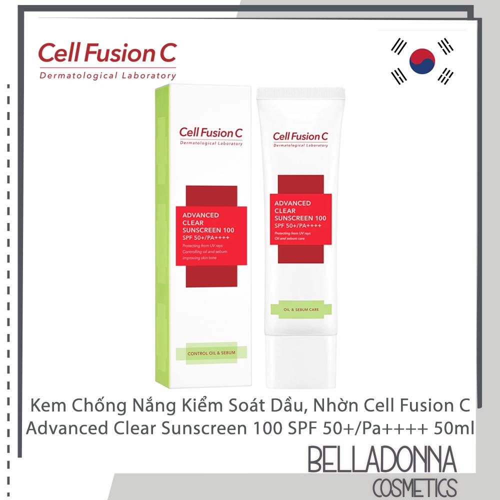 Cell Fusion C Advanced Clear Sunscreen 100 SPF 50+/Pa++++ 50ml | Shopee ...