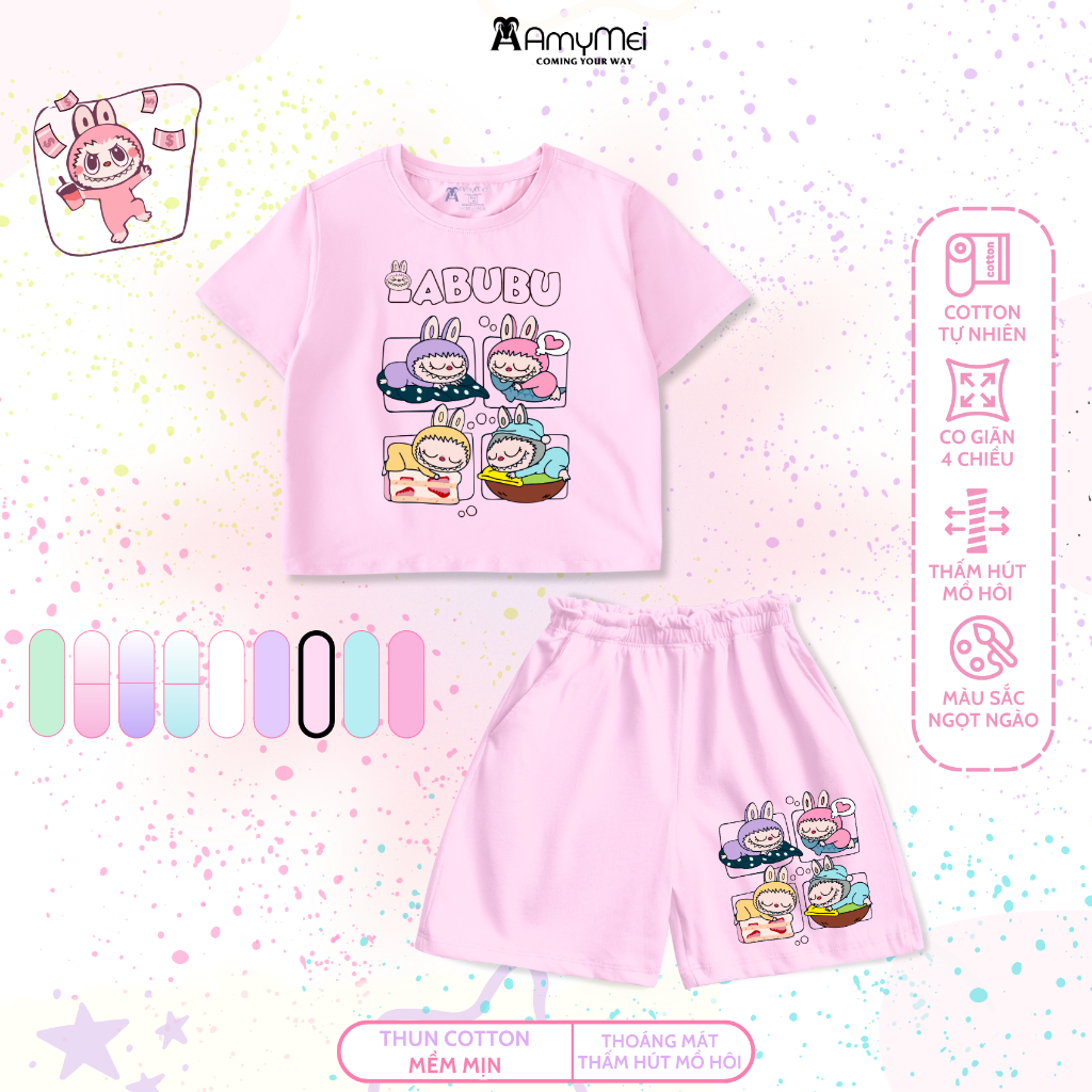 Labubu Amymei baby girl set, crop top, surplus cotton, cool, for babies ...