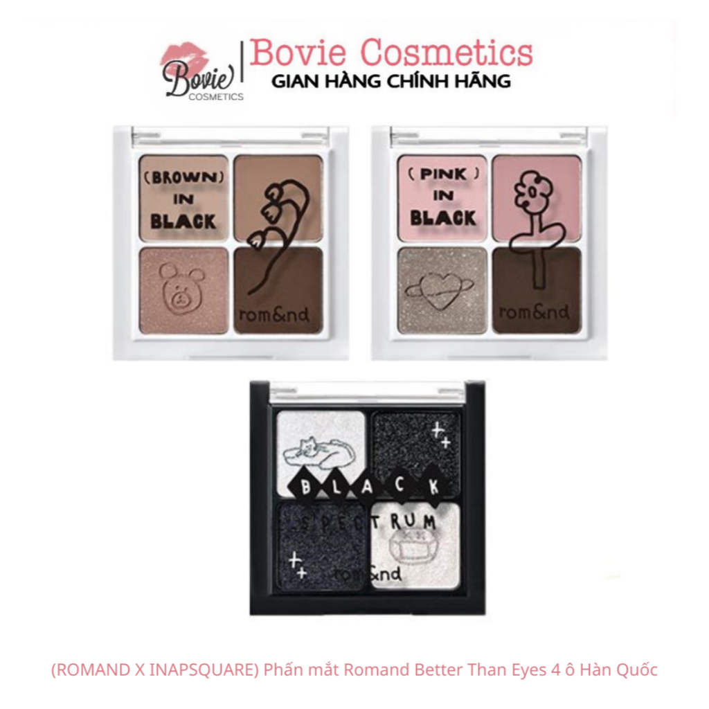 (Romand X Iansquare) Romand Better Than Eyes Eyeshadow 4 Korean Boxes ...