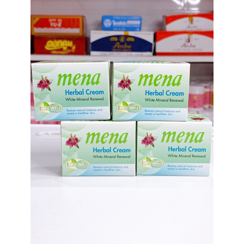 Mena Herbal Cream Extra White Mineral Renewal Herbal Whitening Smooth ...