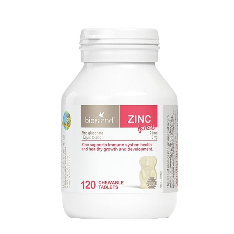 Bio Island ZinC for Kids chewable tablets ZinC supplement for ...