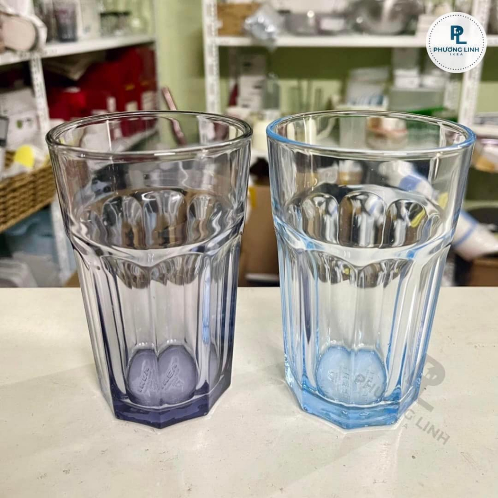 Basic glass drinking cup, beautiful colors 350ml POKAL - Genuine IKEA ...