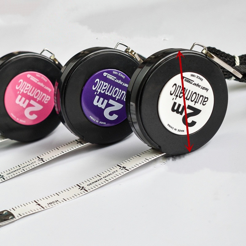 German tape measure, 2m long, 3m long, 15mm wide with 2-sided INCH and ...
