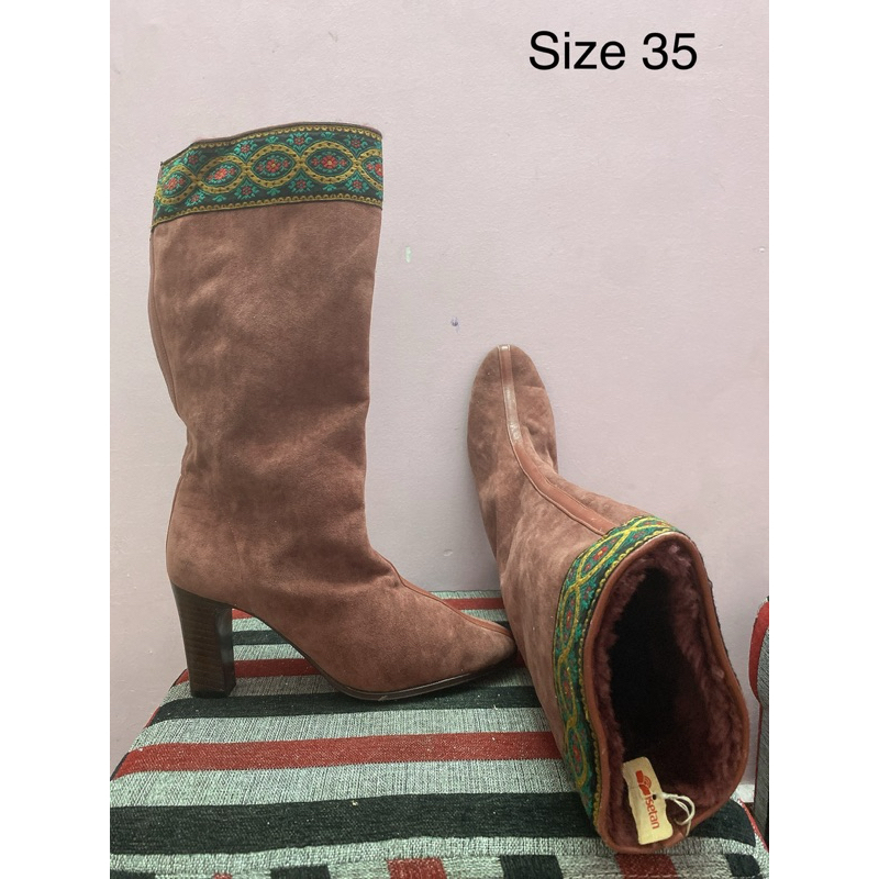 2hand Women Boots With Various Patterns | Shopee Malaysia