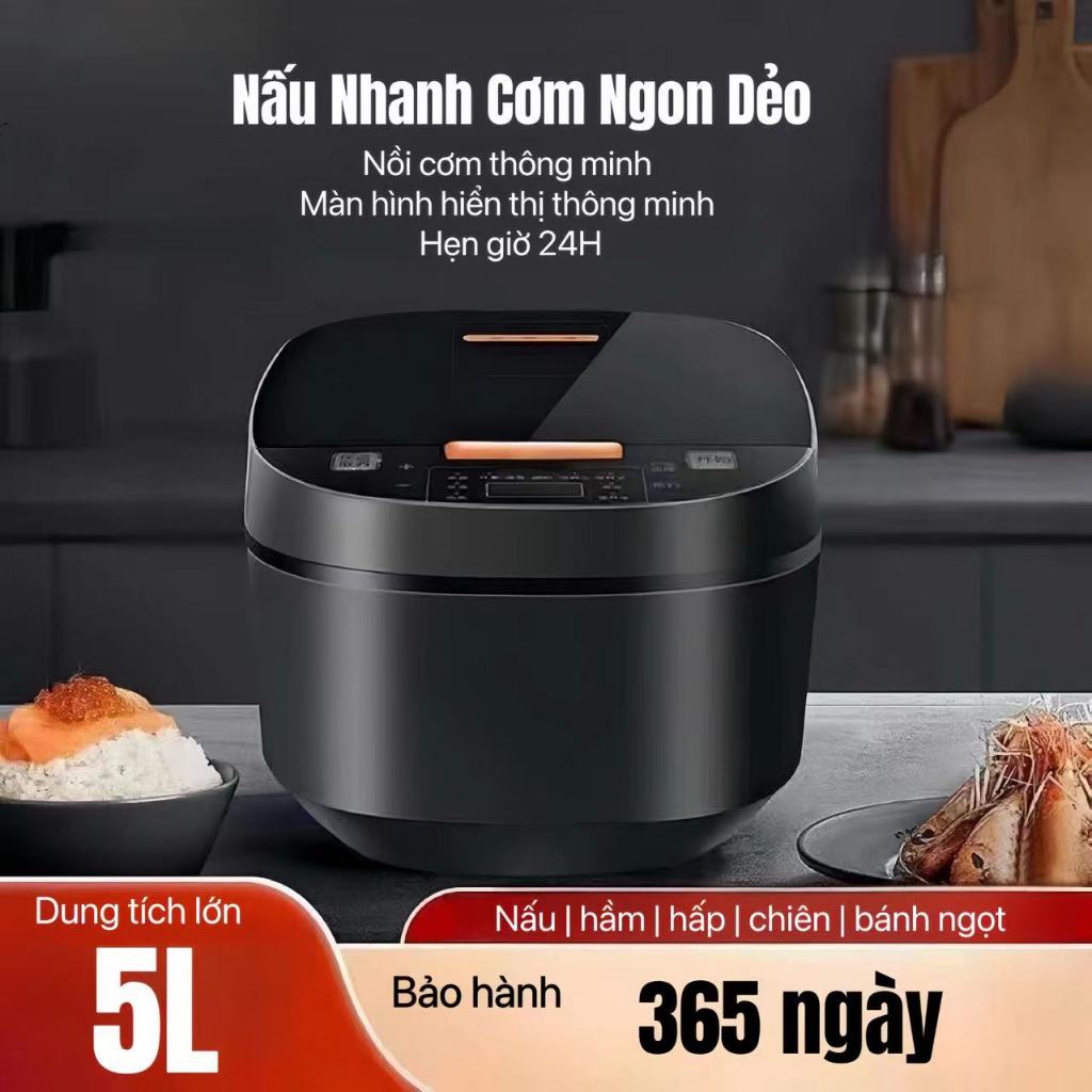 Smart Rice Cooker, Touch Screen, 5L Capacity, Many Cooking Modes ...
