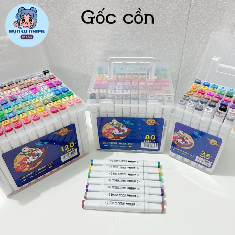 Professional 2-tip alcohol-based Marker Touch Young, Marker pen set 24 ...