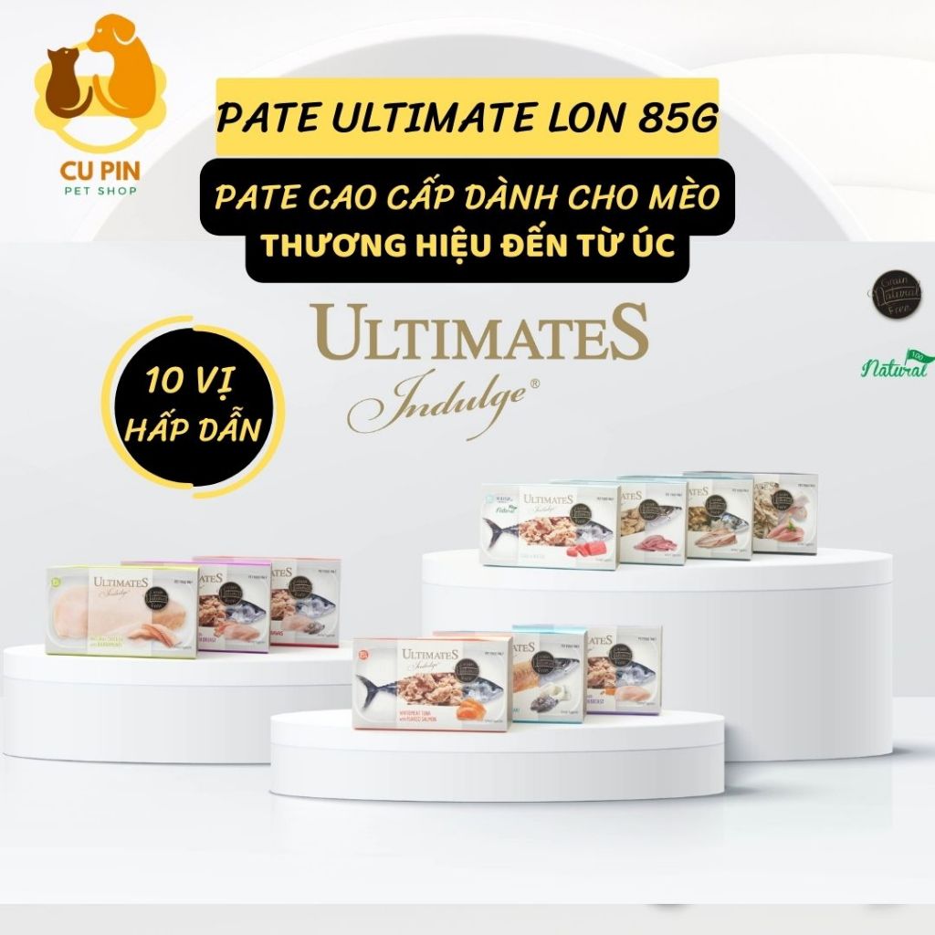 Ultimate premium Pate box 85g for cats - 10 attractive flavors | Shopee ...