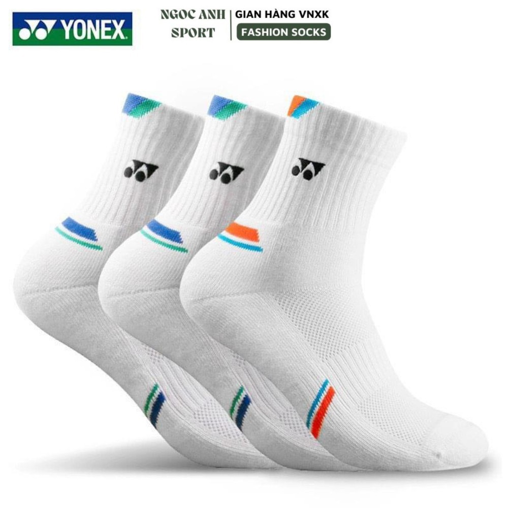 [New Model] YONEX Badminton Socks, Tennis Socks, Thick 3-Layer Knitted ...