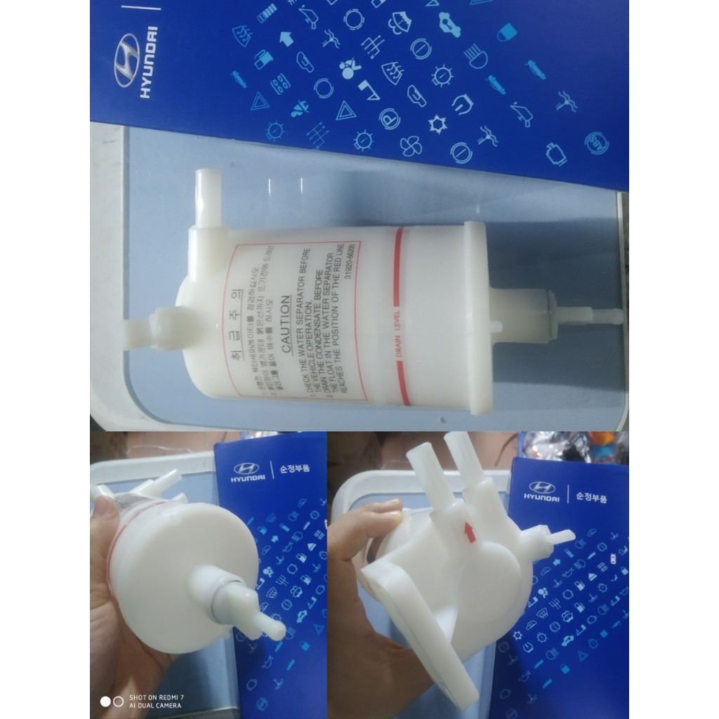 Combo of 5 genuine Hyundai truck oil tank water separator filters ...