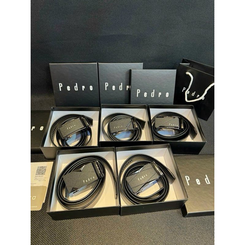 [Fullbox + Paper bag] Luxury high-quality leather men's pedro belt ...