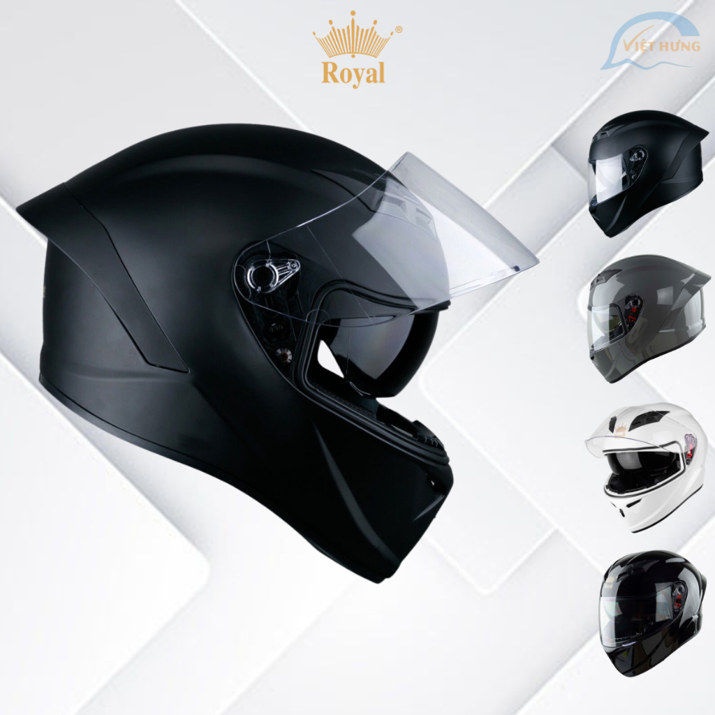 Royal M266 Fullface Helmet with 2 Glasses - Genuine Product ...