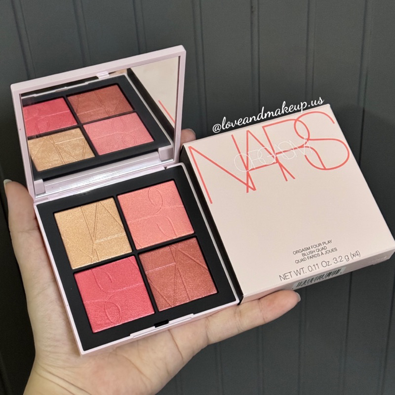 (AUTH Bill Usa) Highlighter Nars Orgasm Four Play Blush Quad Palette Limited Edition | Shopee ...