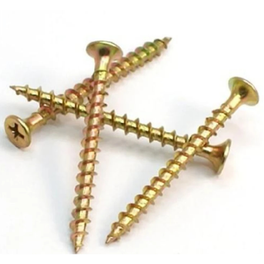 Golden wide tooth wood screws 1F5/2F/2F5/3F/4F/5F (1 bag/100g and 1 bag/200g) | Shopee Malaysia