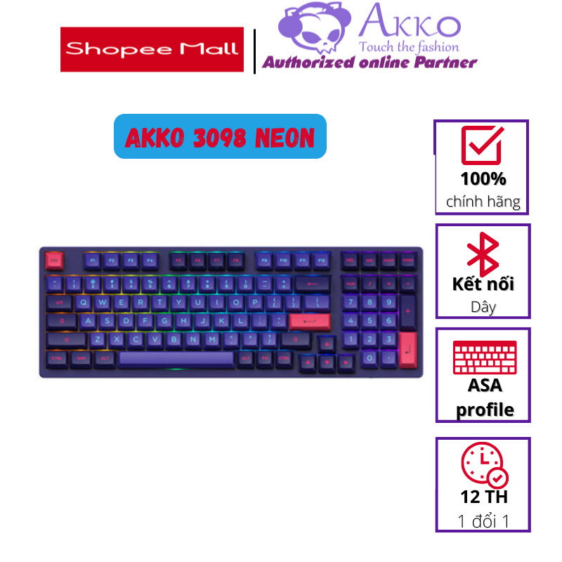 Akko 3098 NEON Mechanical Keyboard AKKO 3098 NEON Mechanical Keyboard ...