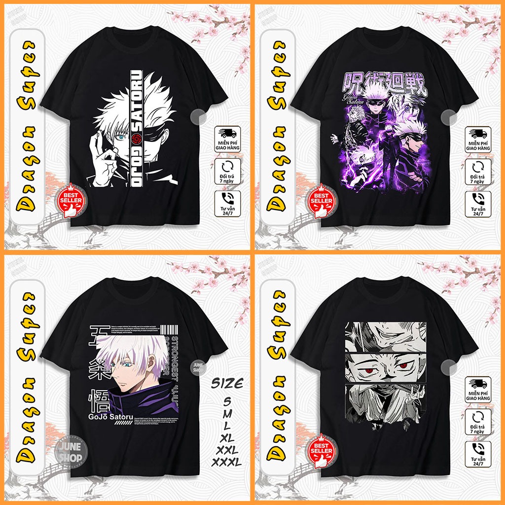Jujutsuuka, Gojo Satoru, Inumaki, Sukuna Shirt, 4-Way Cool Fabric ...