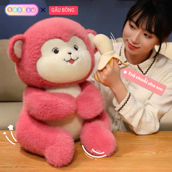 Pink Monkey Plush monkey teddy bear high quality pink monkey bear ...