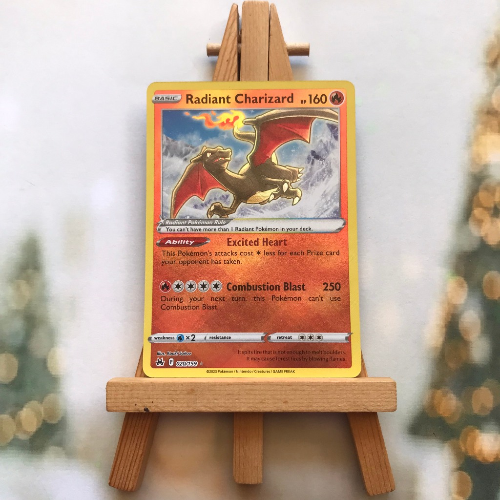 Pokemon Radiant Charizard 020 / 159 Photo Card - Genuine English ...