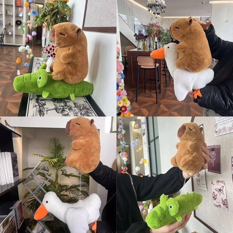 Capybara Mouse Teddy Bear Can Ride Crocodile, Capybara Water Mouse ...