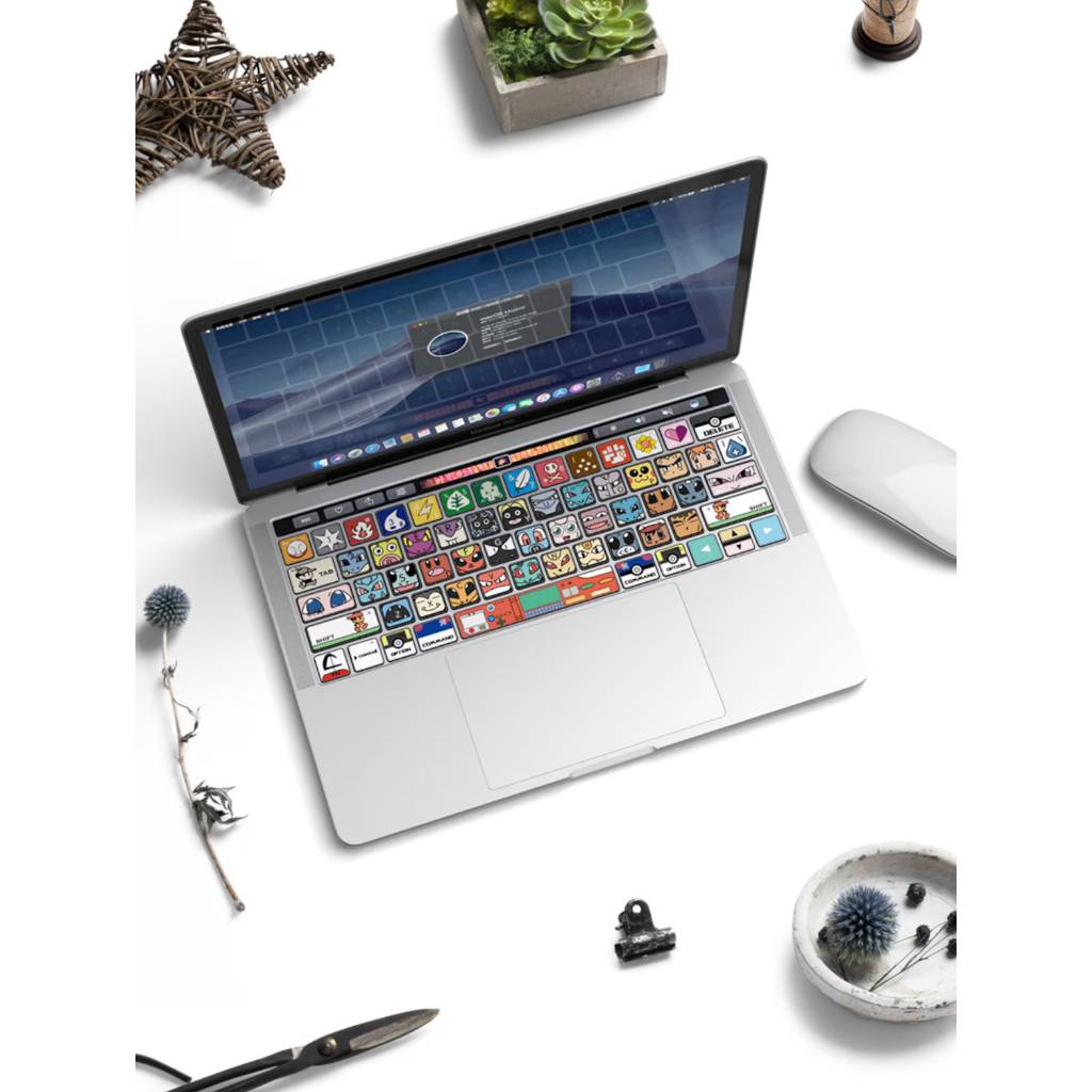 Macbook Laptop Keyboard Decoration Stickers - Cute cartoon version ...