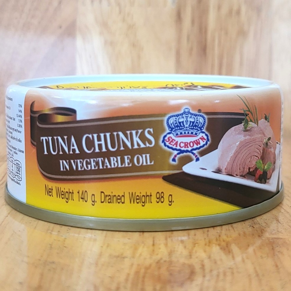 Sea CROWN [Round / Brown Box 140g] Vegetable Oil Tuna [THAILAND] Tuna ...