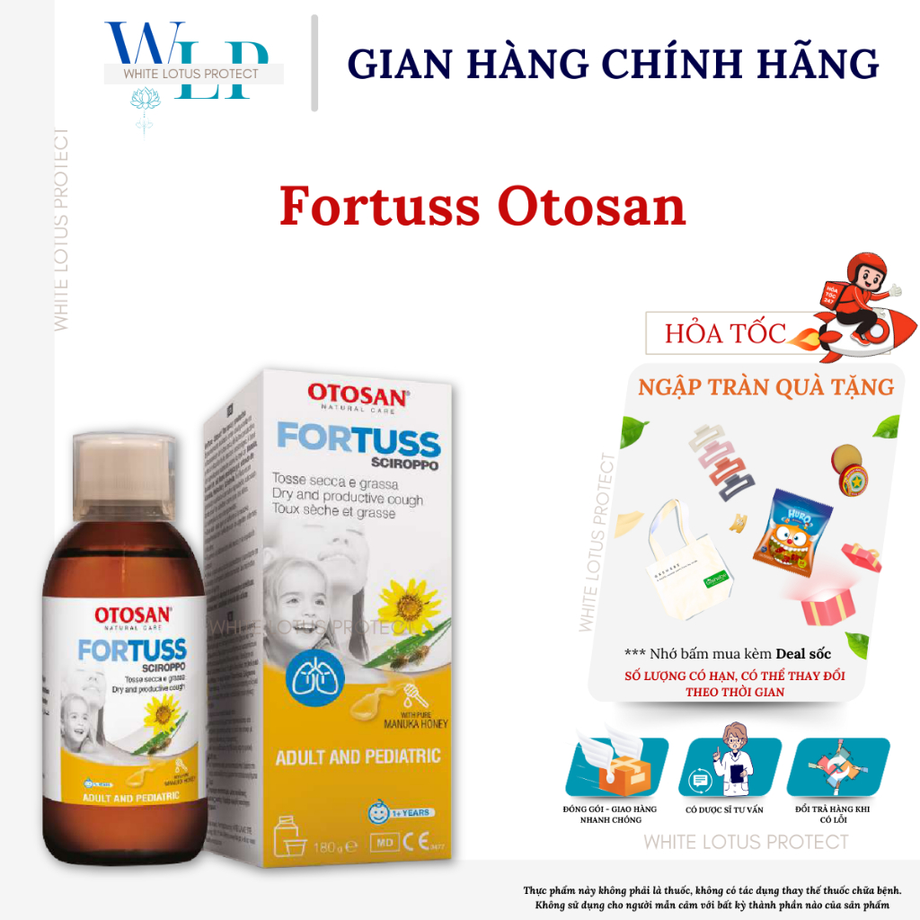 [HCM] Fortuss Otosan - Cough and sore throat relief syrup (C/180ml ...
