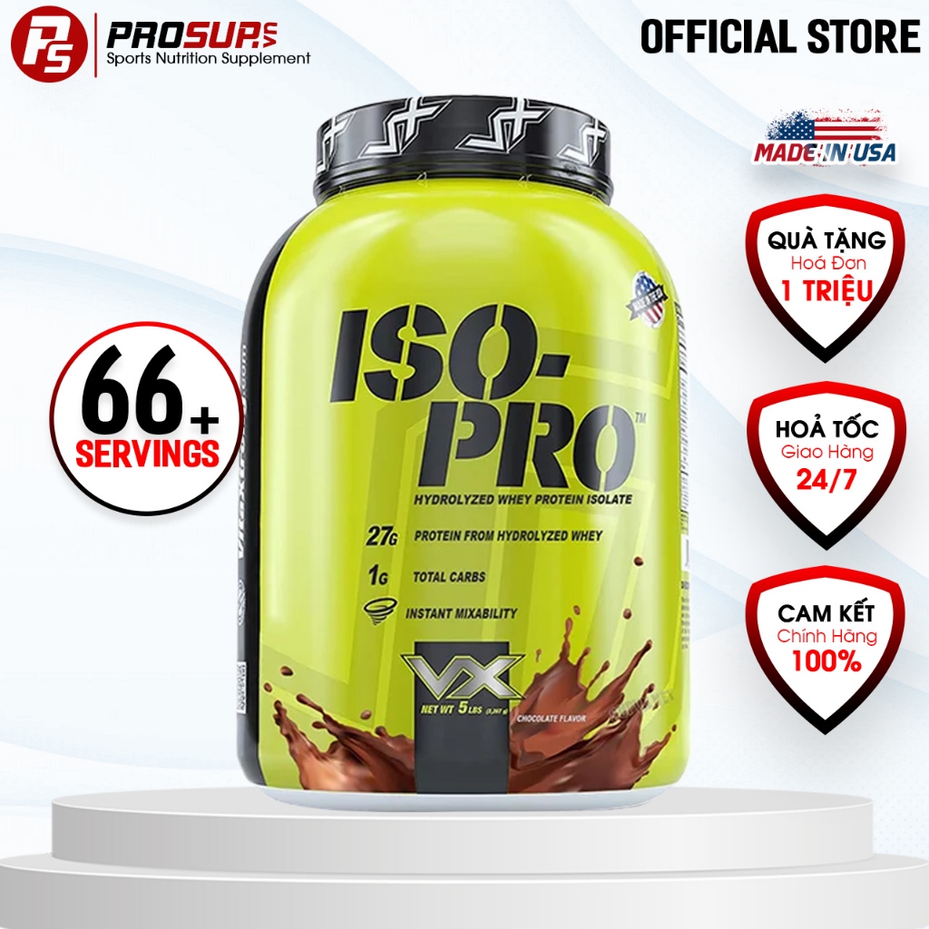 Iso PRO 5lbs VitaXtrong 100% Hydrolyzed Whey Protein isolate absorbs ...