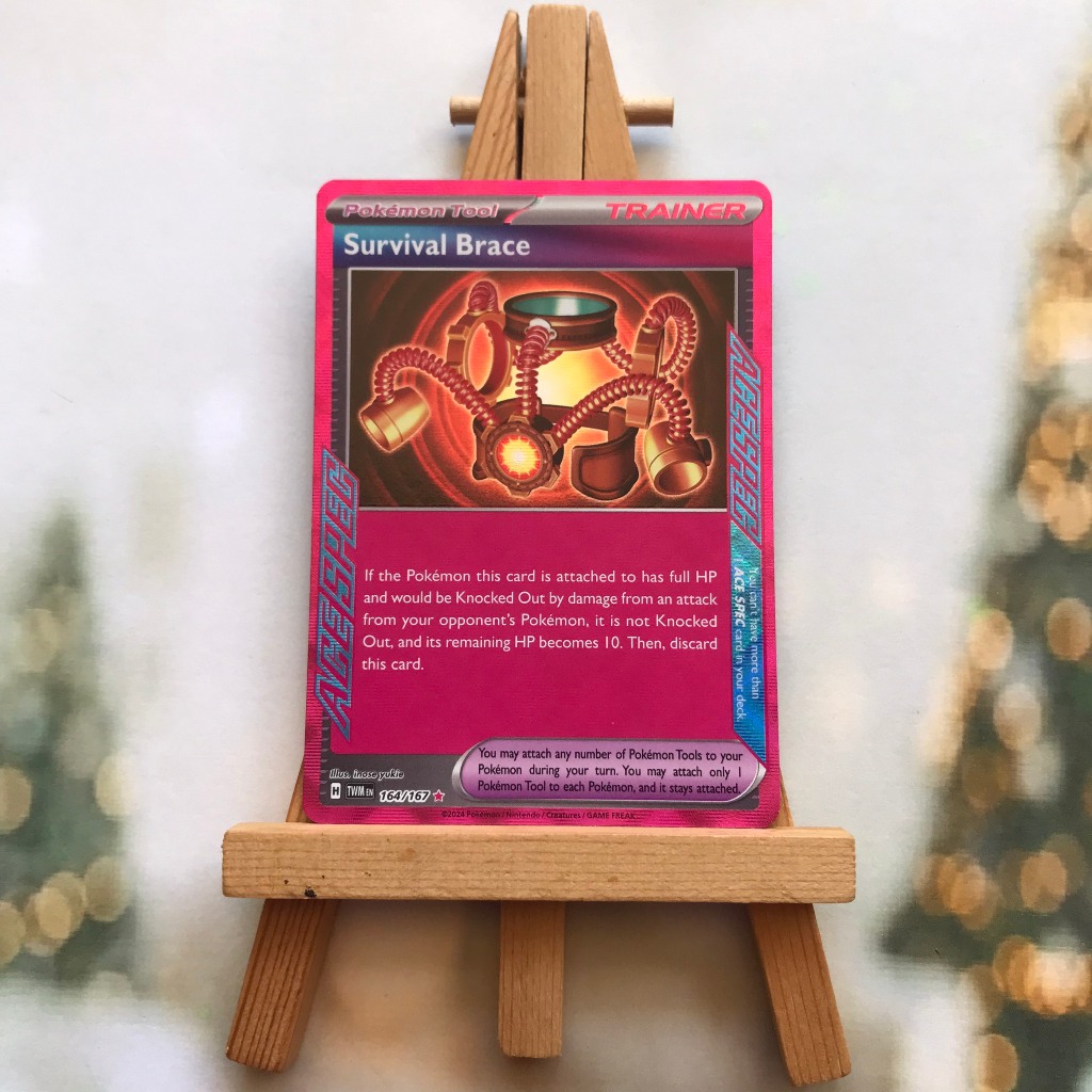 Pokemon Survival Brace 164 / 167 - Genuine English Ace Spec Rare odd ...