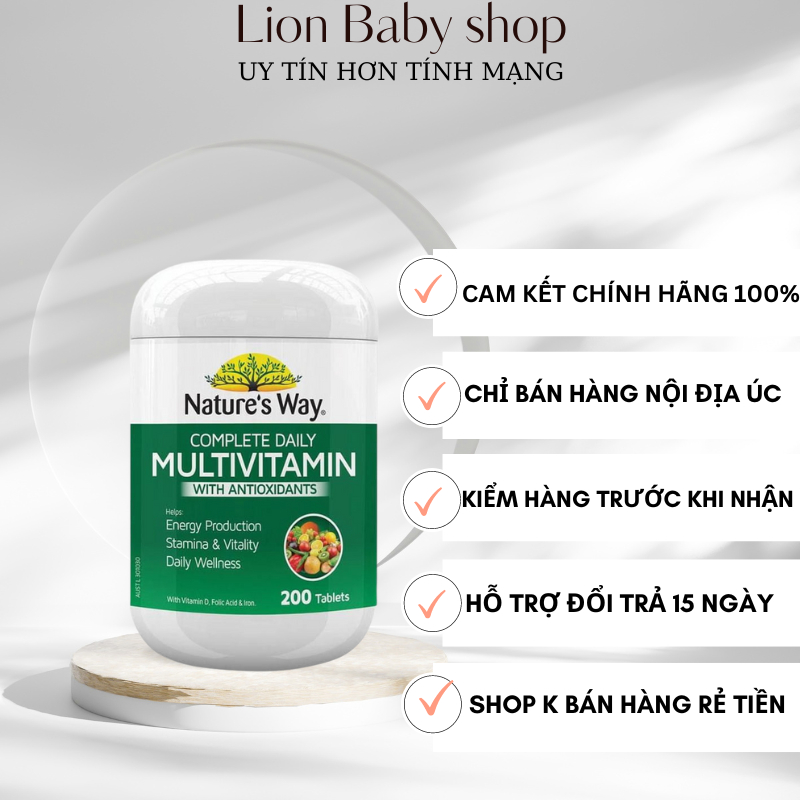 Multivitamin Nature's Way MULTIVITAMIN Tablets [STANDARD PRODUCT ...