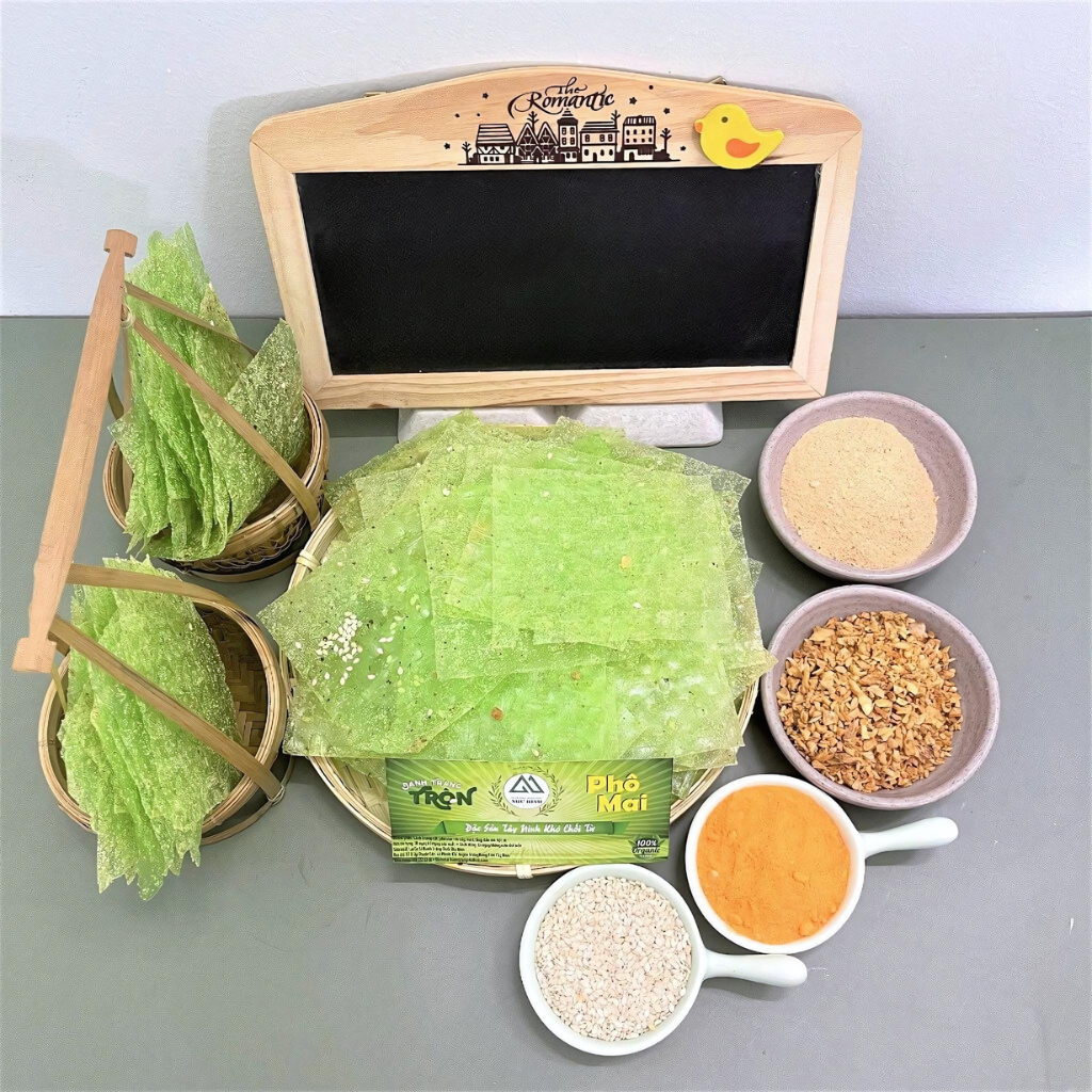 Rice Rice Paper Mixed with GREEN CHEESE, Thin and Fragrant, Weight: 1kg ...