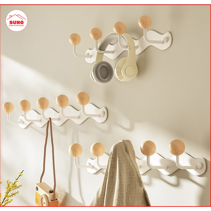 Wall-mounted Clothes Hangers - Wall Stickers Without Drilling Holes ...