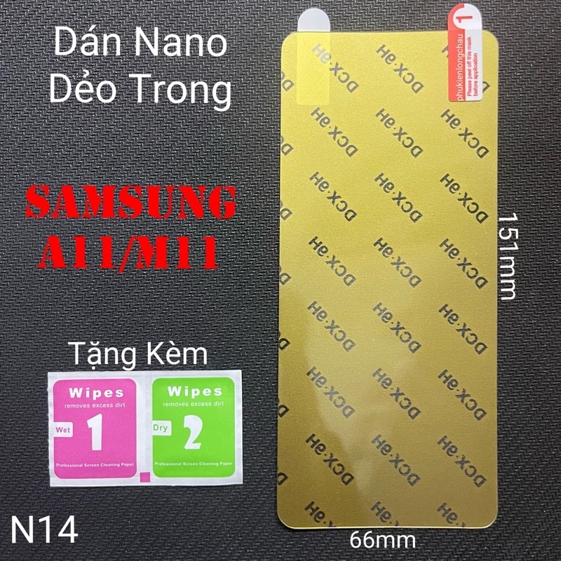 Samsung A11Mm11 Screen Protector Sticker Thin Transparent Nano Coated ...