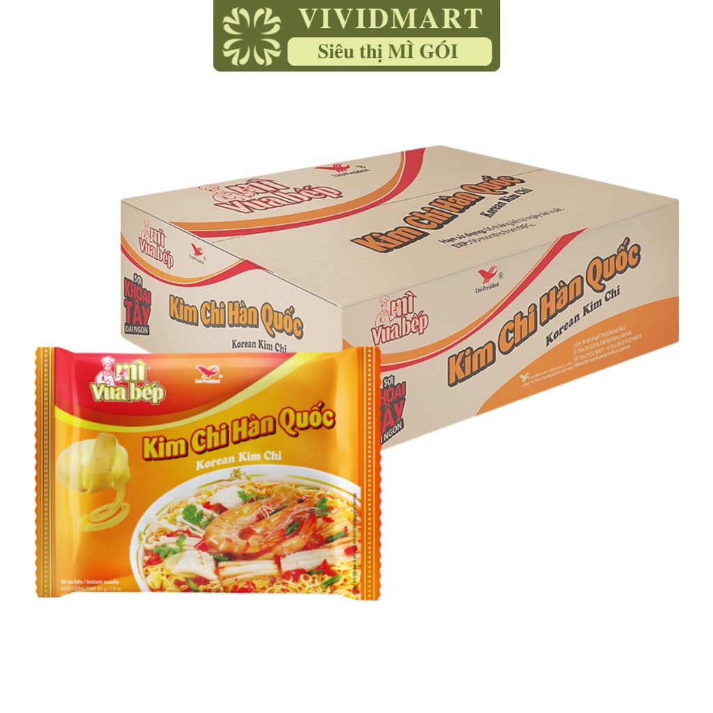 [BOX Of 30 PACKAGES]- UNI-PRESIDENT- Korean Kimchi King Noodles, King ...