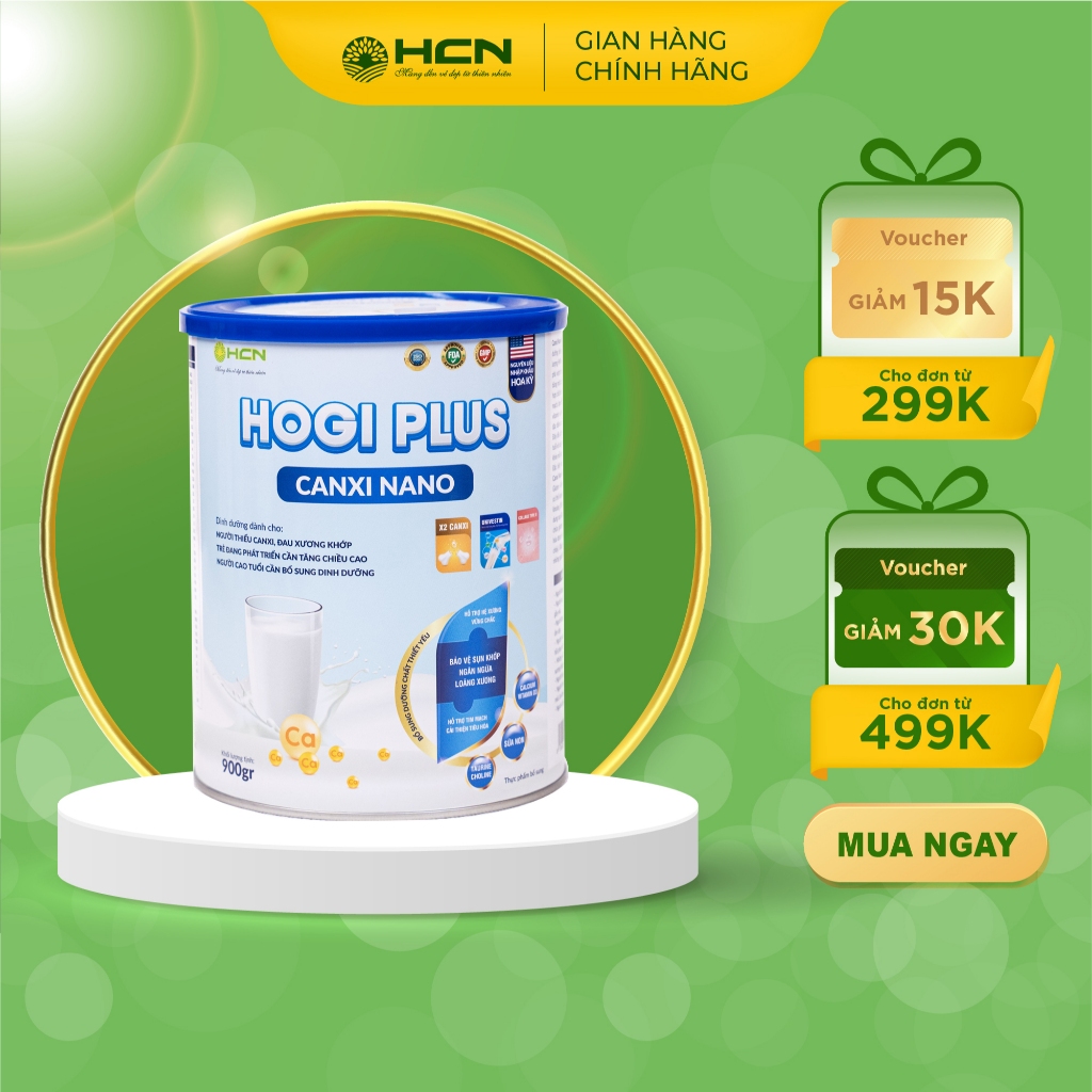 Hogi Plus Nano Calcium Milk 900gram Box, Calcium-Rich Milk Powder for ...