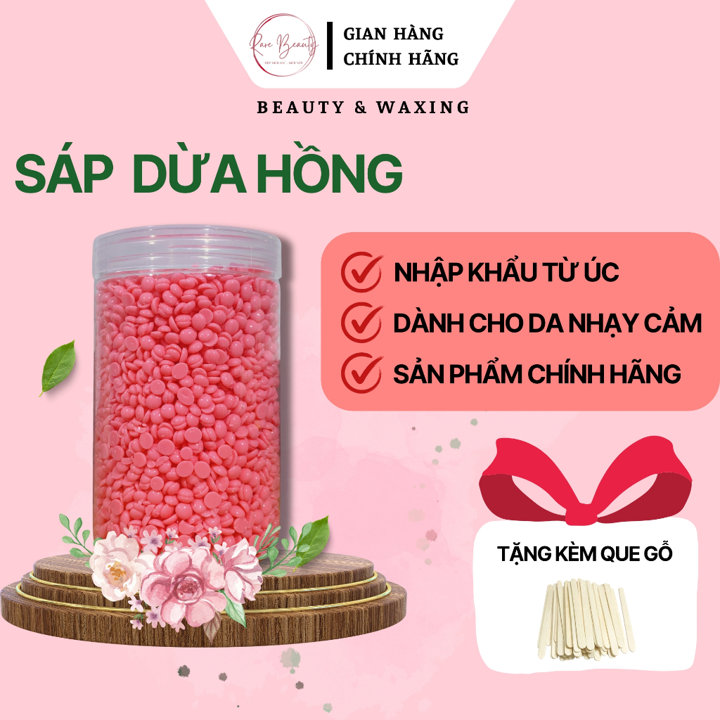 Rare BEAUTY Premium Pink Coconut Hair Wax Specialized for Sensitive ...