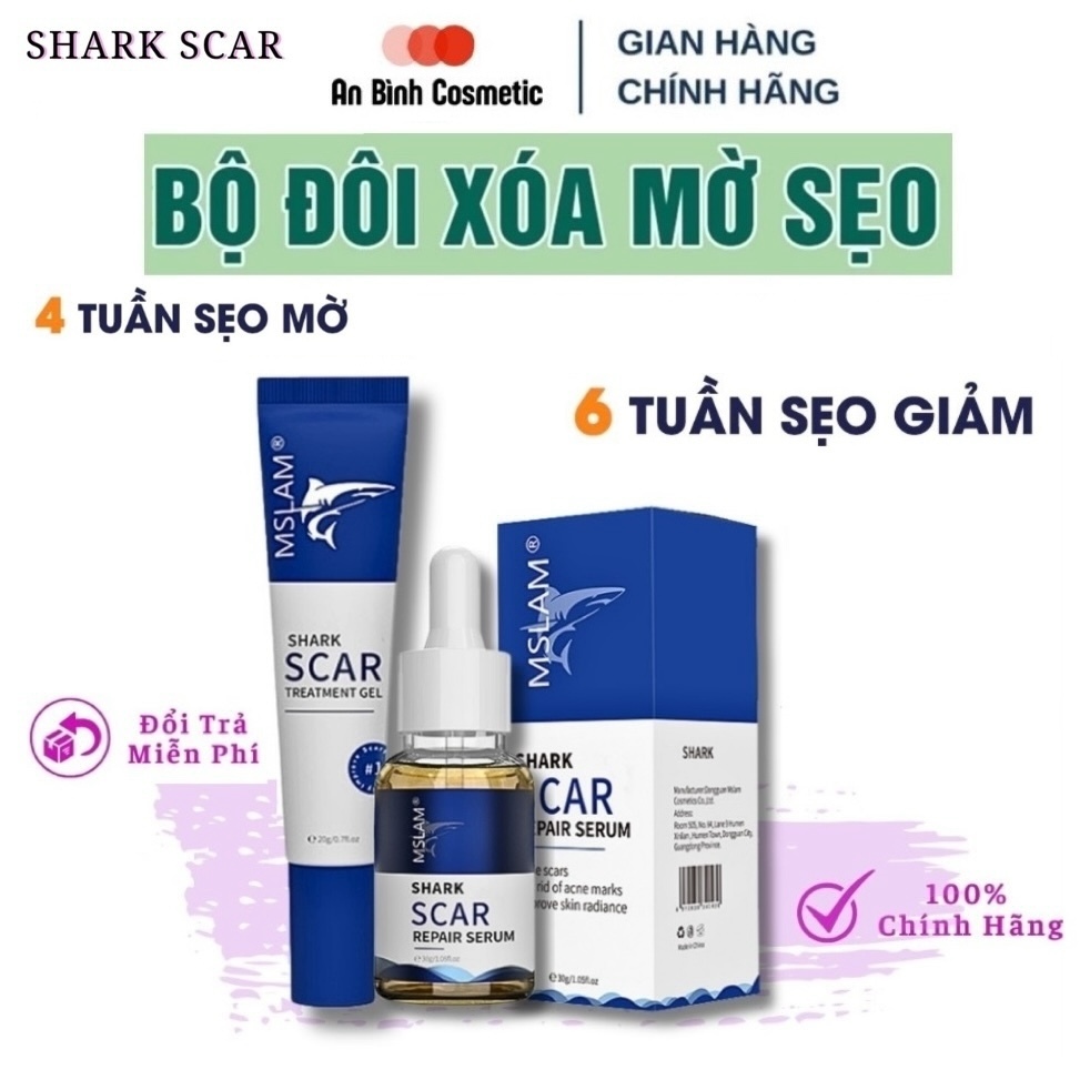 [COMBO Shark Scar] Shark Scar Cream And Serum To Fade Keloids, Concave ...