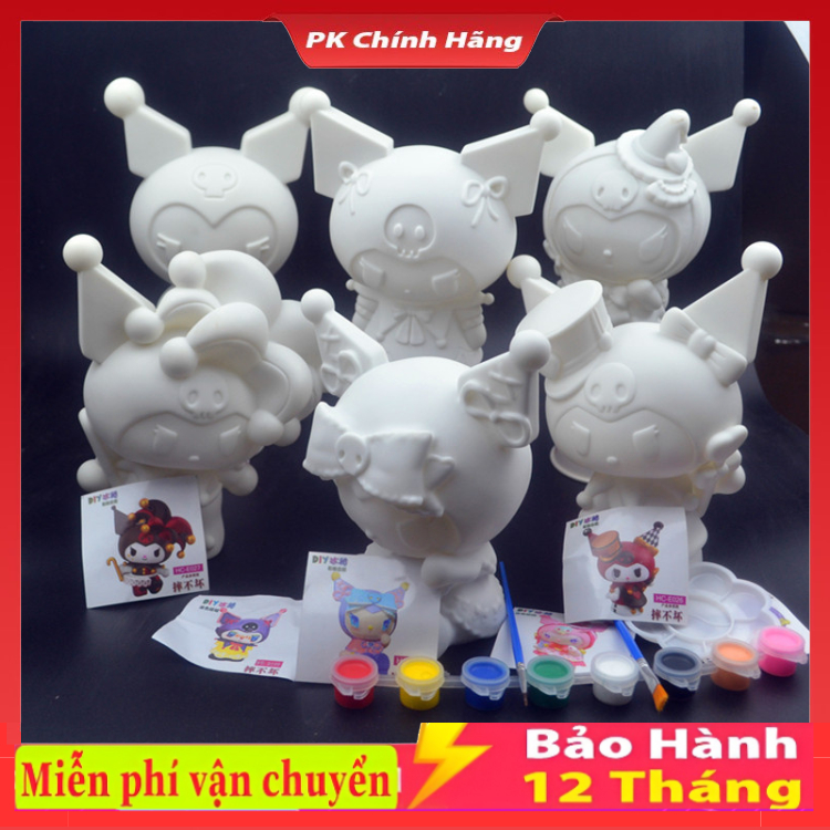 Set Of 2 Plaster Statues With mini Coloring For Children To Practice ...