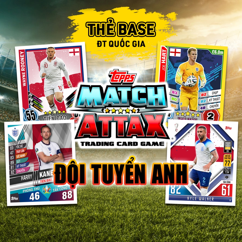 Player Card In Base Match Attax England Team | Shopee Malaysia