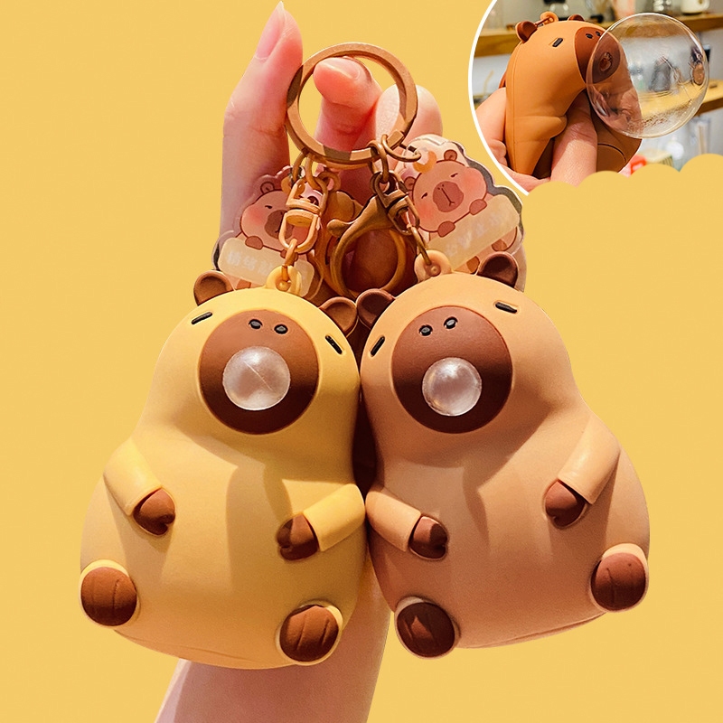 Capybara Mouse Keychains Blow Bubbles | Shopee Malaysia