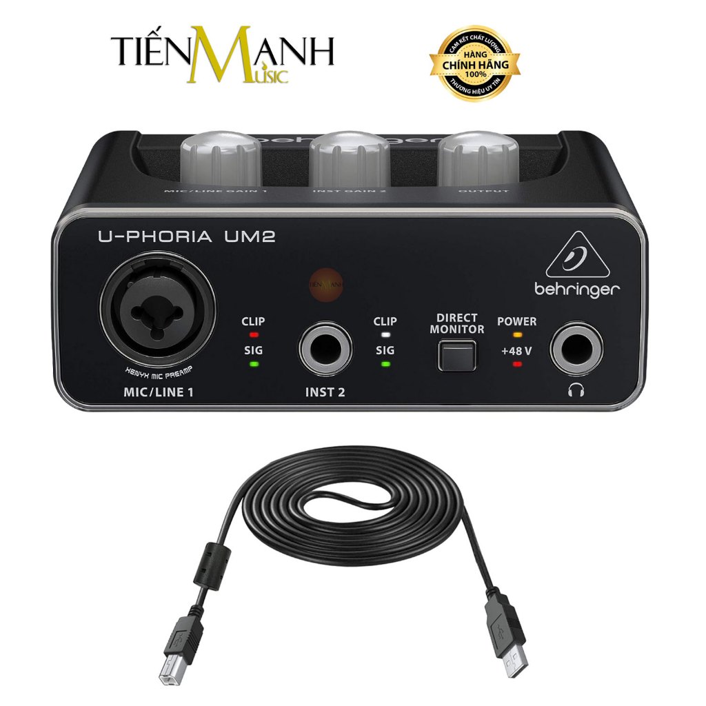 [Genuine] Soundcard Behringer U-Phoria UM2 - Recording and Livestream ...