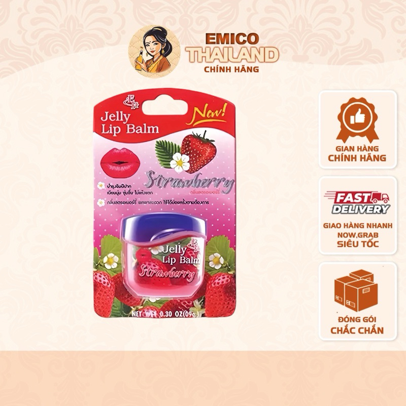Jelli Balm Strawberry Lip Balm Strawberry Flavor 9gram Thailand ...