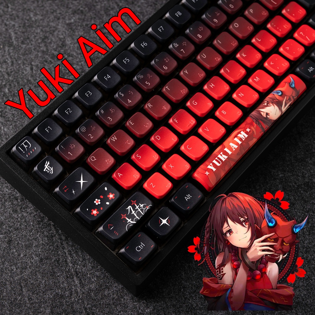 Keycap Yuki Aim | Pbt dyesub | Mda profile | Beautiful cheap mechanical ...