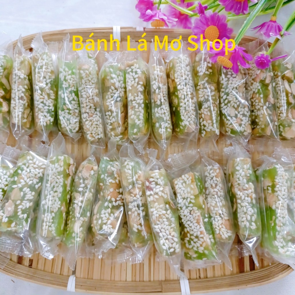 Ben Tre pineapple peanut sesame candy, soft and less sweet, 1kg zip bag ...