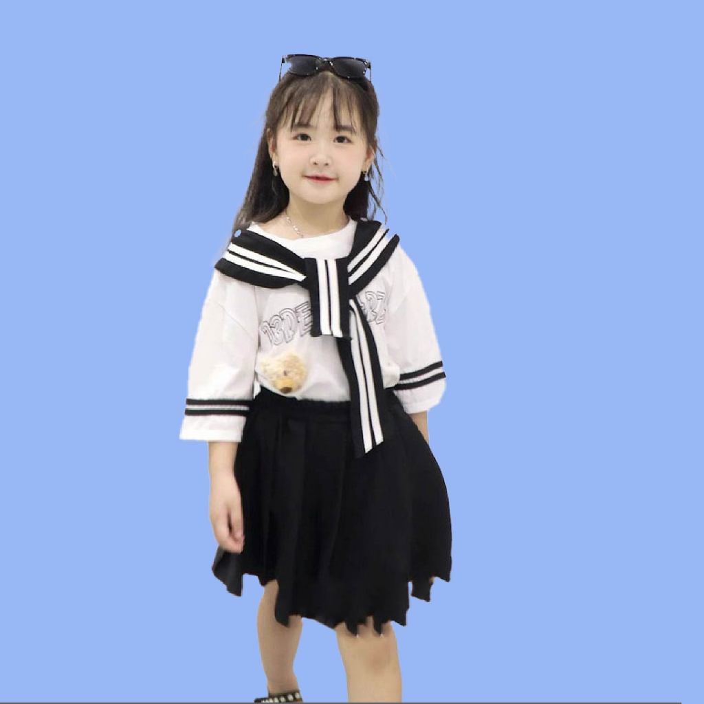 (Premium Goods) Primary School Uniform, White Shirt With Bear With ...