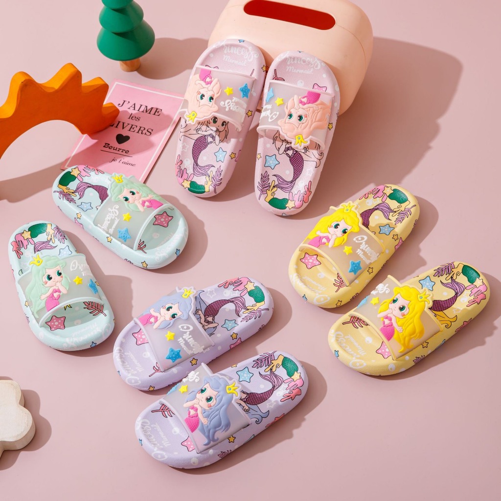 Girls' Slippers with Beautiful Mermaid Shape, new model 2024, super ...