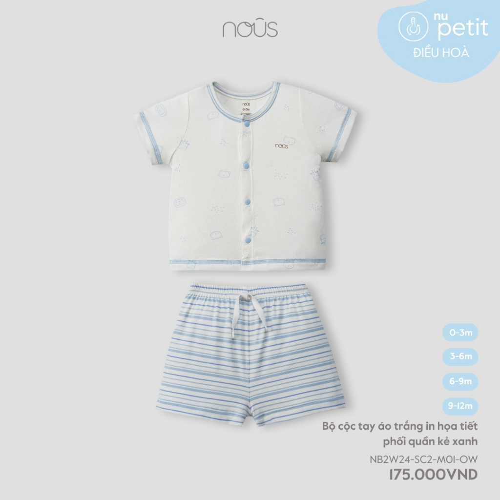 Nous Baby Set short sleeve printed shirt and colorful pants for boys ...